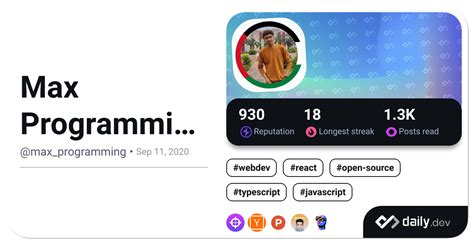 Recent Posts By Max Programming 🇵🇸 Max Programming Daily Dev