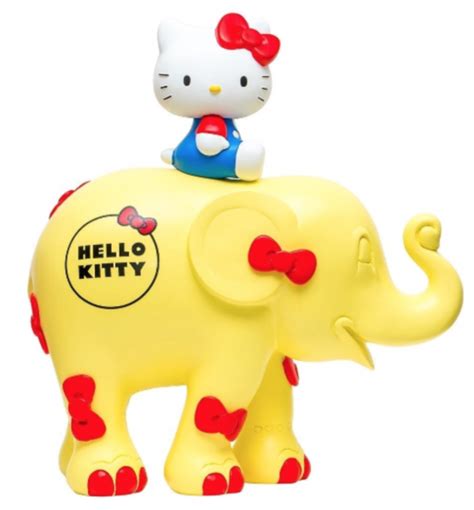 Hello Kitty Elephant Parade Sitting Yellow 30cm Kitty Collection