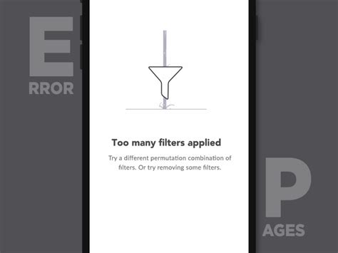 Too Many Filters Applied Error Message By Dilpreet Singh On Dribbble
