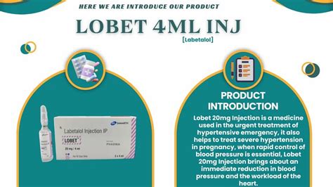 Labetalol Lobet 20 Mg Injection At ₹ 1899vial Lobet Injection In Surat Id 23255681397