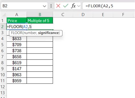 how to round nearest multiple of 5 in excel step by step guide
