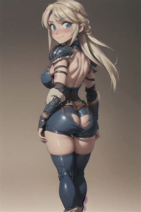 Rule Girls Ai Generated Ass Ass Ass Cleavage Ass Focus Ass Up Astrid Hofferson Blonde Hair