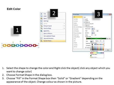 PowerPoint Design Circle Chart Chains Flowchart Ppt Process