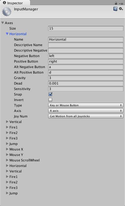 mengatur control atau input game pada unity editor panduan unity