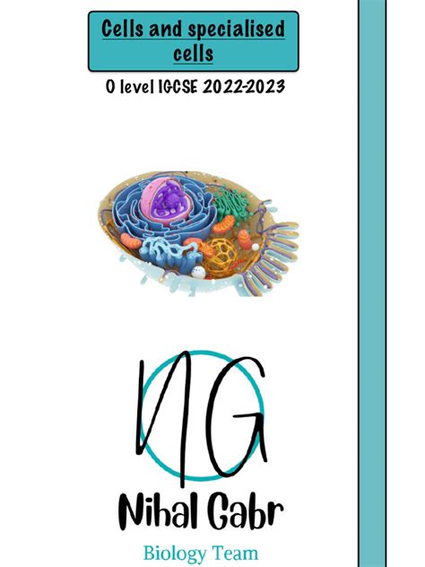 Cells And Specialized Cells Pdf Cell Biology Cytoplasm