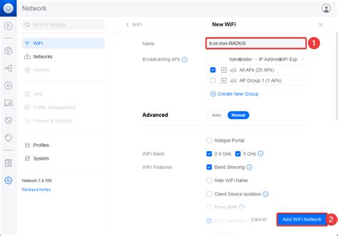 Radius Netzwerke Anlegen Dokumentation