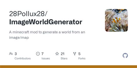 Github Pollux Imageworldgenerator A Minecraft Mod To Generate A World From An Image Map