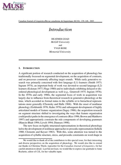 Pdf Segmental Prosodic Interaction In Phonological Development A Comparative Investigation