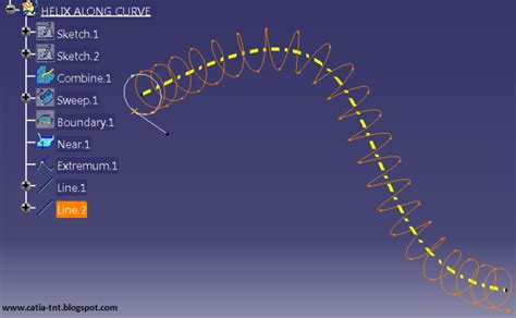 How To Create Helix Along Curve Grabcad Tutorials