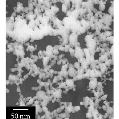 A Tem Micrograph And B The Selected Area Electron Diffraction