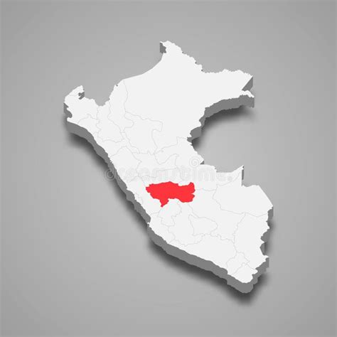 Ubicación Del Departamento De Junin Dentro Del Mapa De Peru 3d