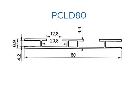 Pcld80 8cm Perfil Caja De Luz Doble Cara 1mtr Fervicom Productos Led Bogotá Fuentes