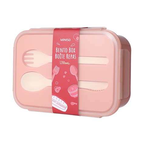 Кутия за храна 1200 мл розова Miniso България