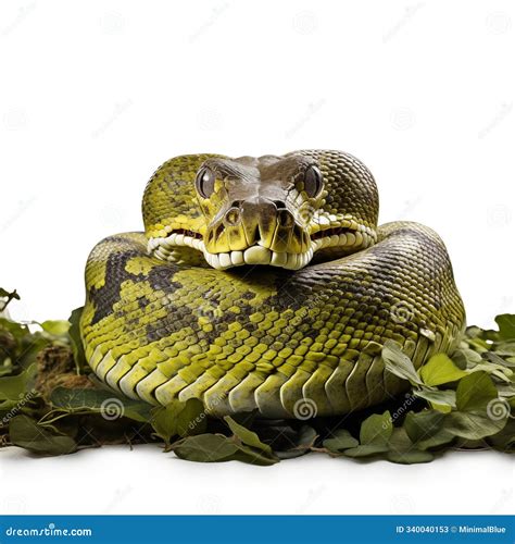 A Large Python In A Straw Hat Is Lying On A Stone And Basking In The Sun The Symbol Of The Year