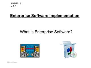 Enterprise Software Implementation PPT
