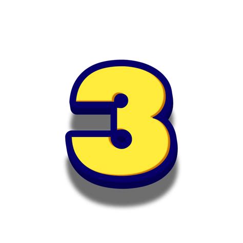 Number 3d Effect 18245555 Png