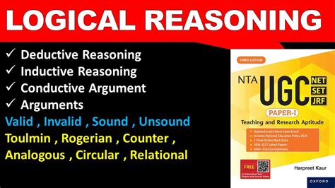 Unit 06 Logical Reasoning Part 1 Nta Ugc Net 2023 Oxford Book 3rd Edition Netjrf Youtube