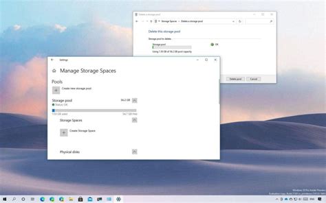 How To Delete Pool In Storage Spaces On Windows 10 Pureinfotech