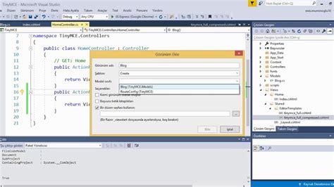 4 Mvc Tinymce Text Editor Kurulum Youtube
