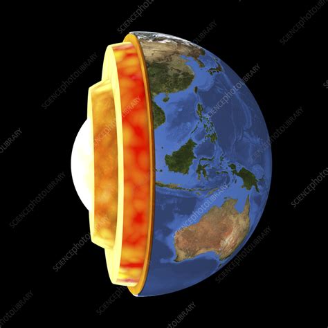 Earths Internal Structure Illustration Stock Image F037 3822