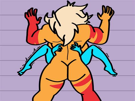 Rule 34 1futa 1girls Against Wall Ass Blue Body Female Implied