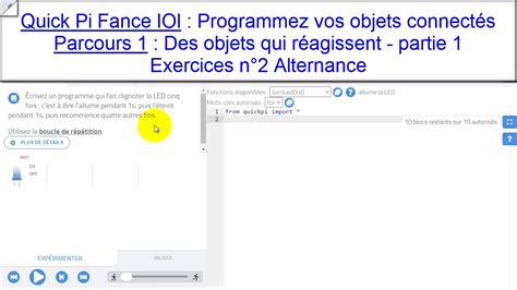 Quick Pi France Ioi Programmer En Python Des Objets Qui Réagissent