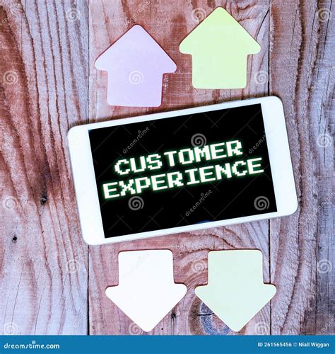 Text Caption Presenting Customer Experience Conceptual Photo Interaction Between Satisfied