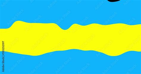 Wipe Liquid Transition Cartoon CMYK Colors Linear Doodle Black Outline Animation Figure