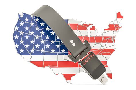 안전 벨트와 함께 미국 지도입니다 보안 및 보호 또는 보험 개념 3d 렌더링 0명에 대한 스톡 사진 및 기타 이미지 0명 3차원 형태 개념과 주제 Istock