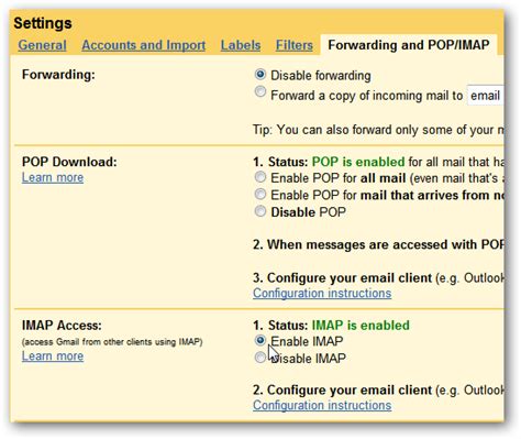 add your gmail account to outlook 2010 using imap