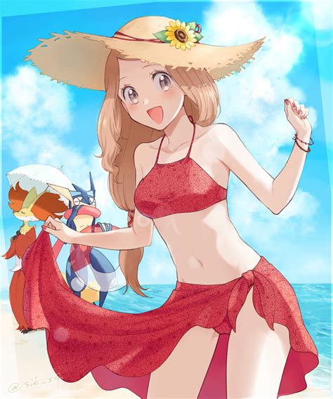 Serena Greninja And Delphox Pokemon And 1 More Drawn By Yairo Sik