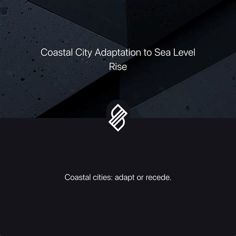 Coastal City Adaptation To Sea Level Rise → Scenario