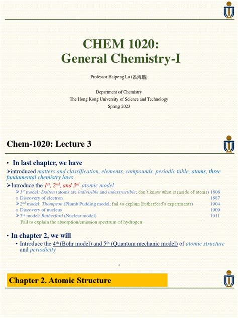 Chem1020 Chapter2a Feb15 Download Free Pdf Atomic Orbital Emission Spectrum