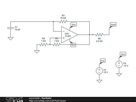 Oscillator Circuitlab