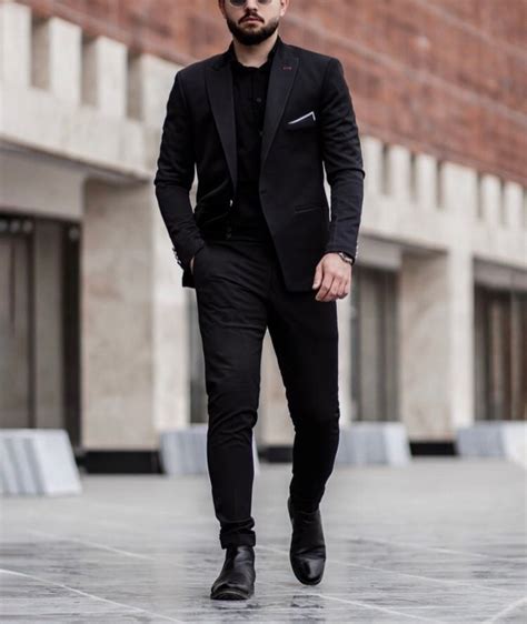 All Black Suits For Men