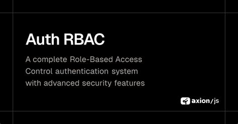Auth Rbac Axionjs Auth Rbac Axionjs