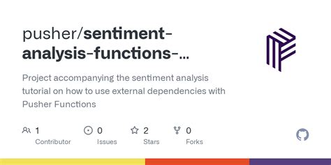 Github Pushersentiment Analysis Functions Tutorial Project
