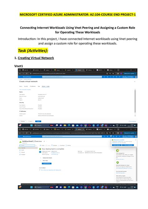 Vaibhav Project Azure MICROSOFT CERTIFIED AZURE ADMINISTRATOR AZ COURSE END PROJECT