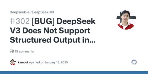 [bug] deepseek v3 does not support structured output in langchain with