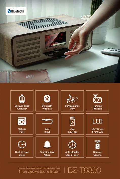 브리츠 하이엔드 진공관 블루투스 오디오 Bz T8800 Britz
