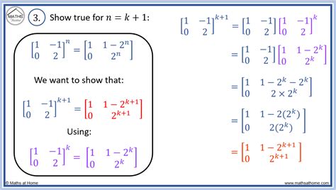 How To Do Proof By Induction With Matrices