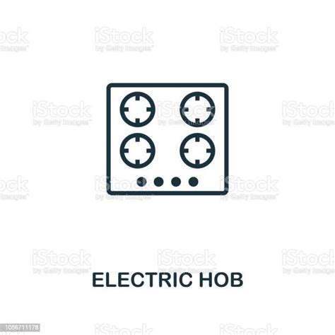 전기 호 브 아이콘입니다 세대 아이콘 컬렉션에서 프리미엄 스타일 디자인입니다 Ui와 Ux가 픽셀 완벽 한 전기 호 브 아이콘입니다 웹 디자인 애플 리 케이 션 소프트웨어에
