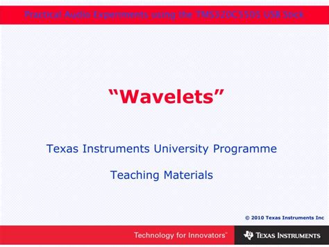 Ppt Wavelets” Powerpoint Presentation Free Download Id3288657