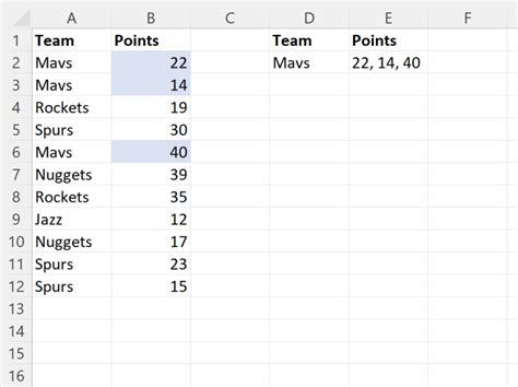 Excel Use VLOOKUP To Return Multiple Values In One Cell