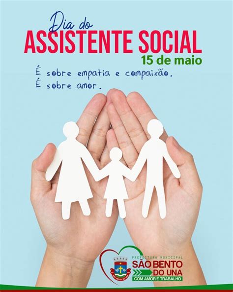 15 De Maio Dia Do Assistente Social Prefeitura De São Bento Do Una Pe