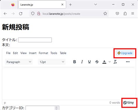 Laravel10とtinymceでブログ作成＆画像のアップロードができるか調査した Php・laravelを仕事に Laranote