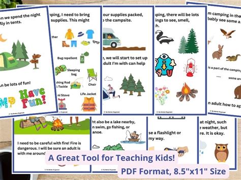 Social Story Going Camping Camping Social Story Teaching Resources