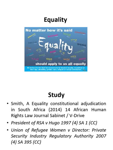 Lecture 8 1 Equality Pdf Pdf Social Equality Discrimination
