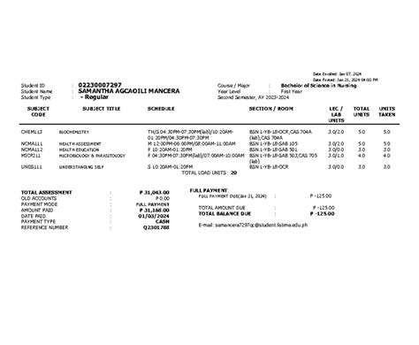 Certificate Date Enrolled Jan 07 2024 Date Printed Jan 21 2024 04