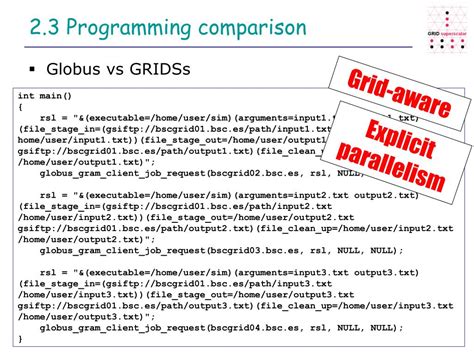 PPT GRID Superscalar A Programming Model For The Grid PowerPoint Presentation ID